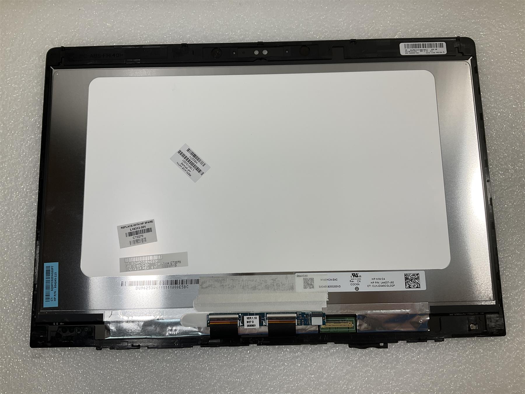 HP EliteBook 840 G5 L18313-001 FHD Touch Screen Display 220 Nits 14 In