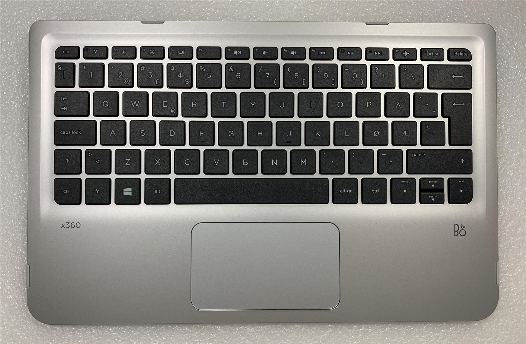 HP Pavilion x360 310 G2 824136-091 Top Case Palmrest Norway Keyboard G