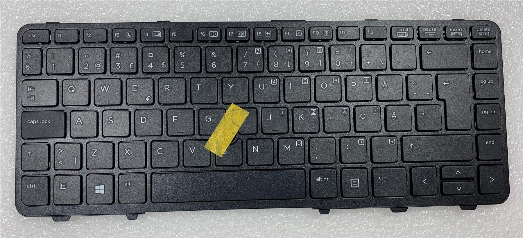 HP ProBook 640 645 G1 738688-B71 Swedish Keyboard Sweden Finland Genui