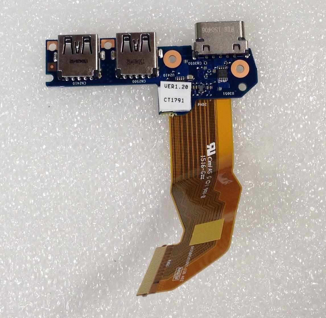 HP EliteBook 750 850 G1 730820-001 VGA USB connector board Usb vga-boa