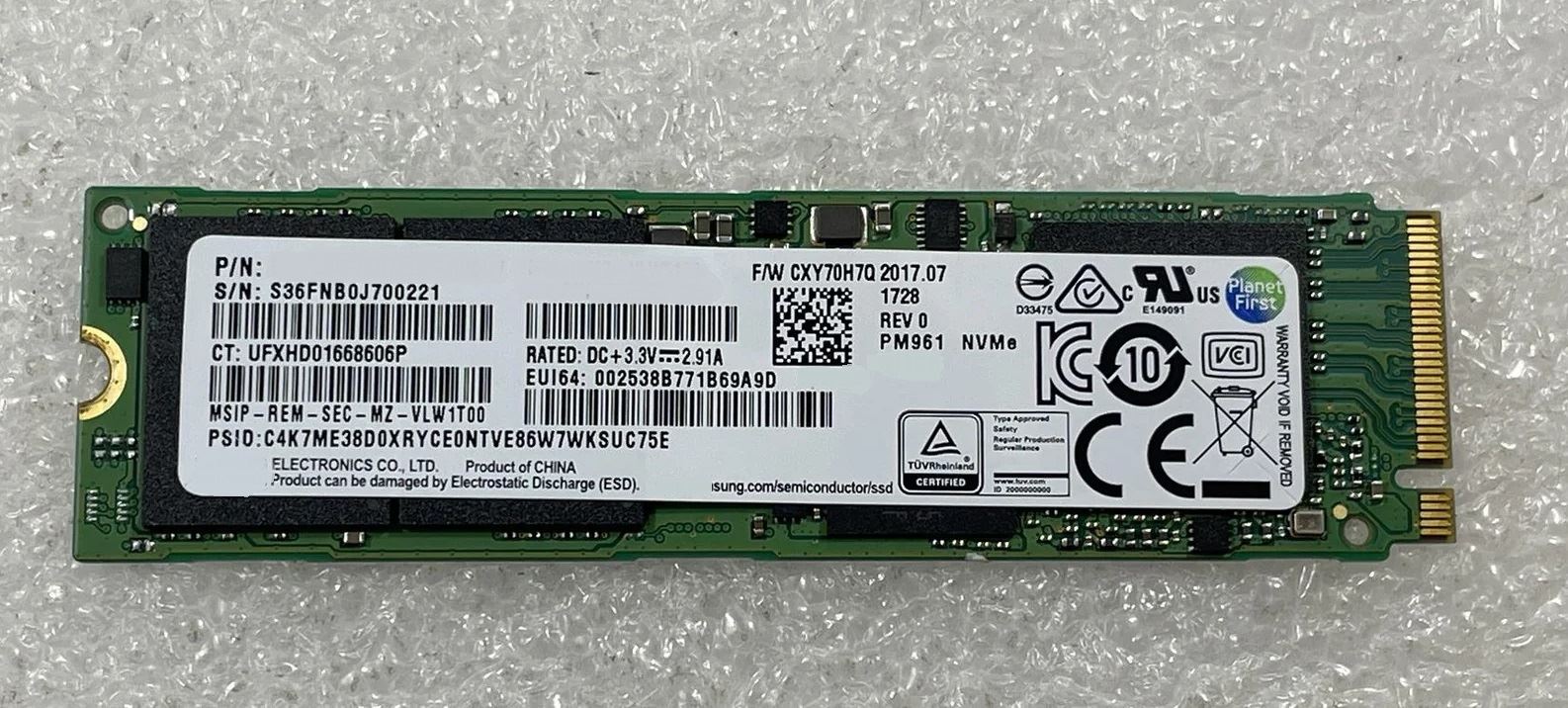 HP SSD Solid State Disk Drive M.2 NVME PCIe Drive L85354-002 L85356-00